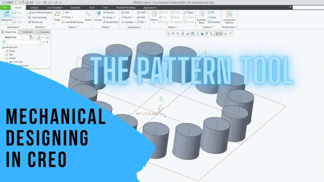 Mechanical Designing in Creo: 2 - The Basics of how to navigate the ...